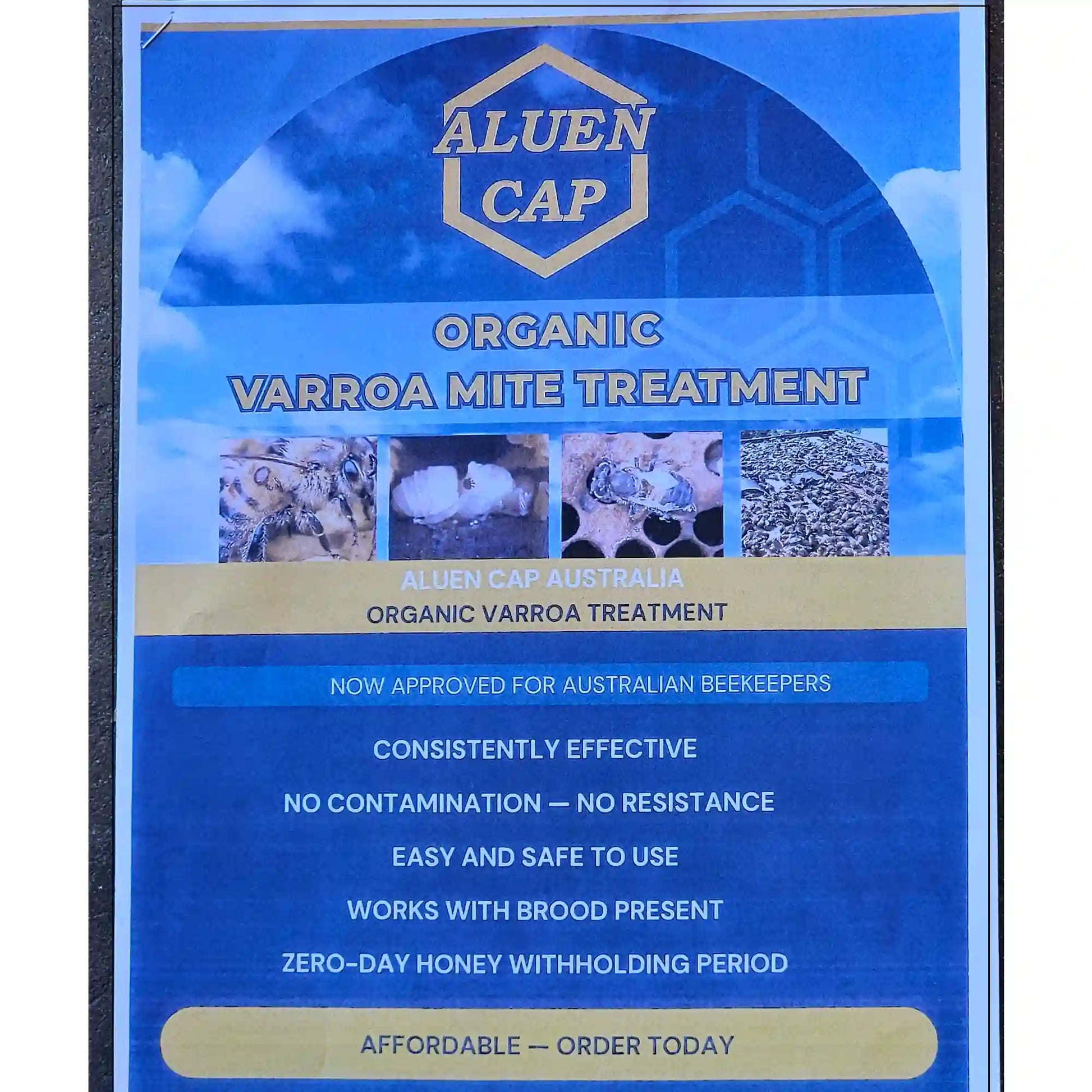 Aluen CAP Oxalic Acid Strips – Organic Varroa Treatment