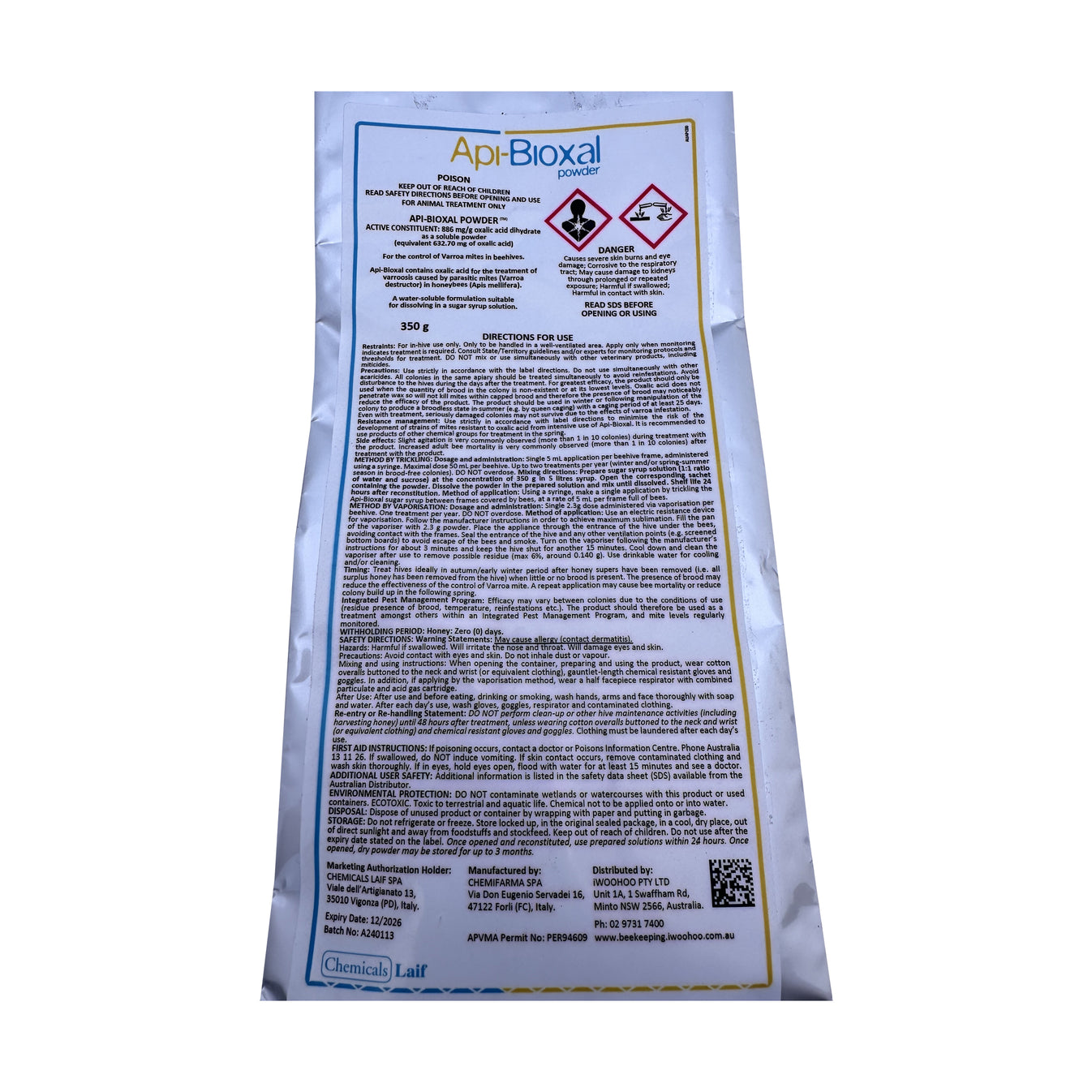 Api-Bioxal Powder – Effective Oxalic Acid Varroa Mite Control