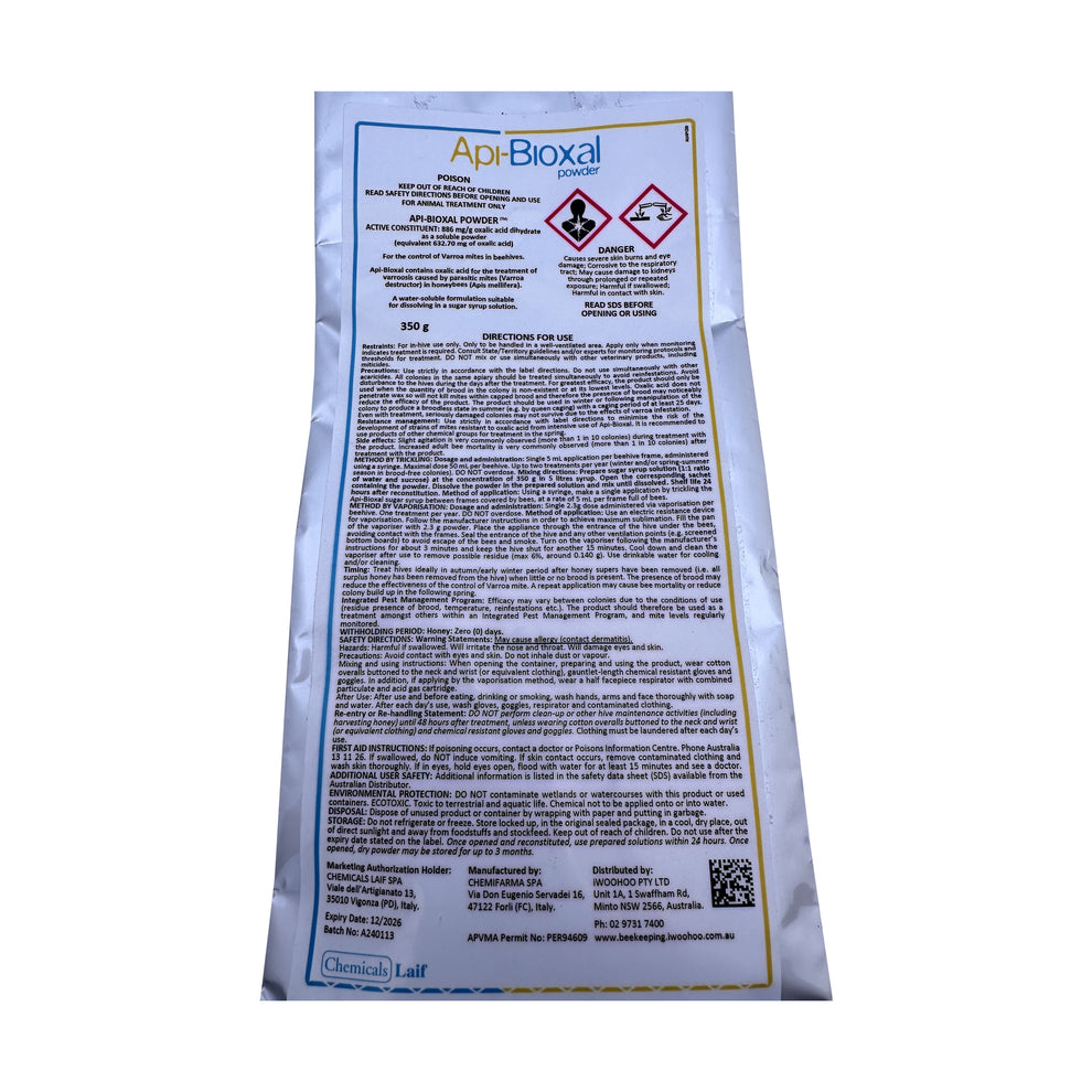 Api-Bioxal Powder – Effective Oxalic Acid Varroa Mite Control