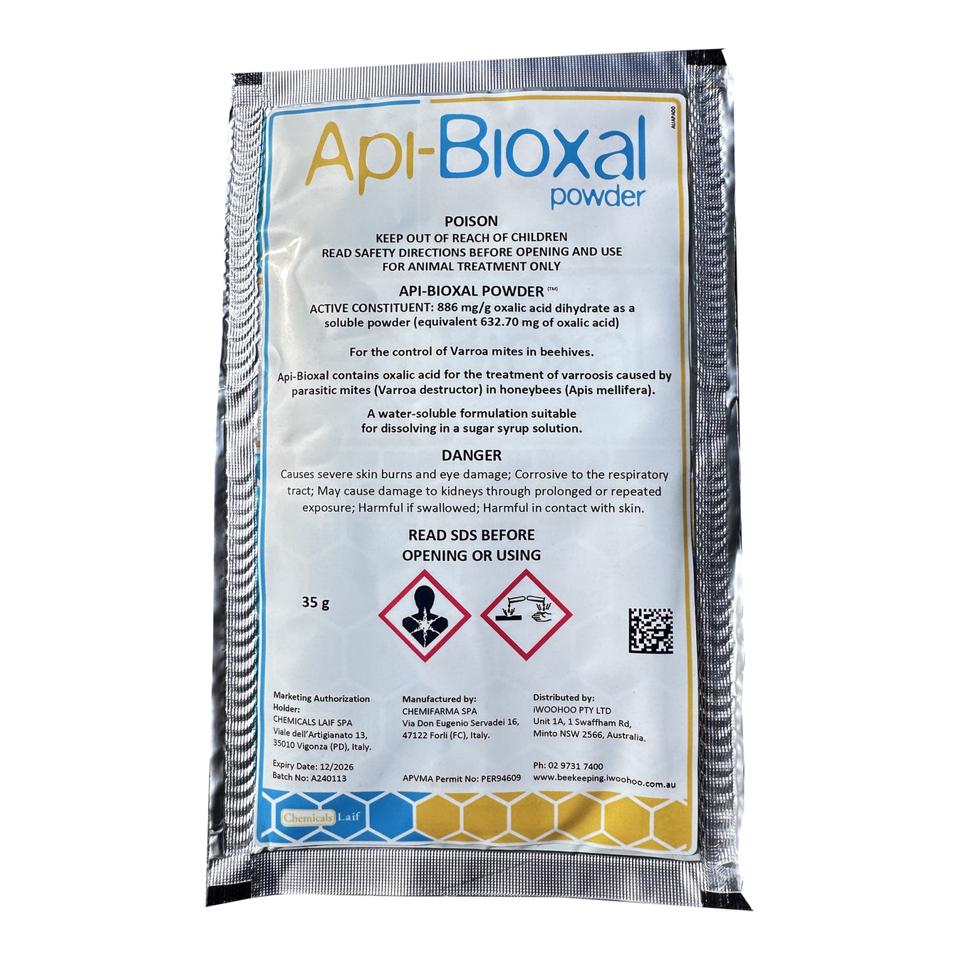 Api-Bioxal Powder – Effective Oxalic Acid Varroa Mite Control ...