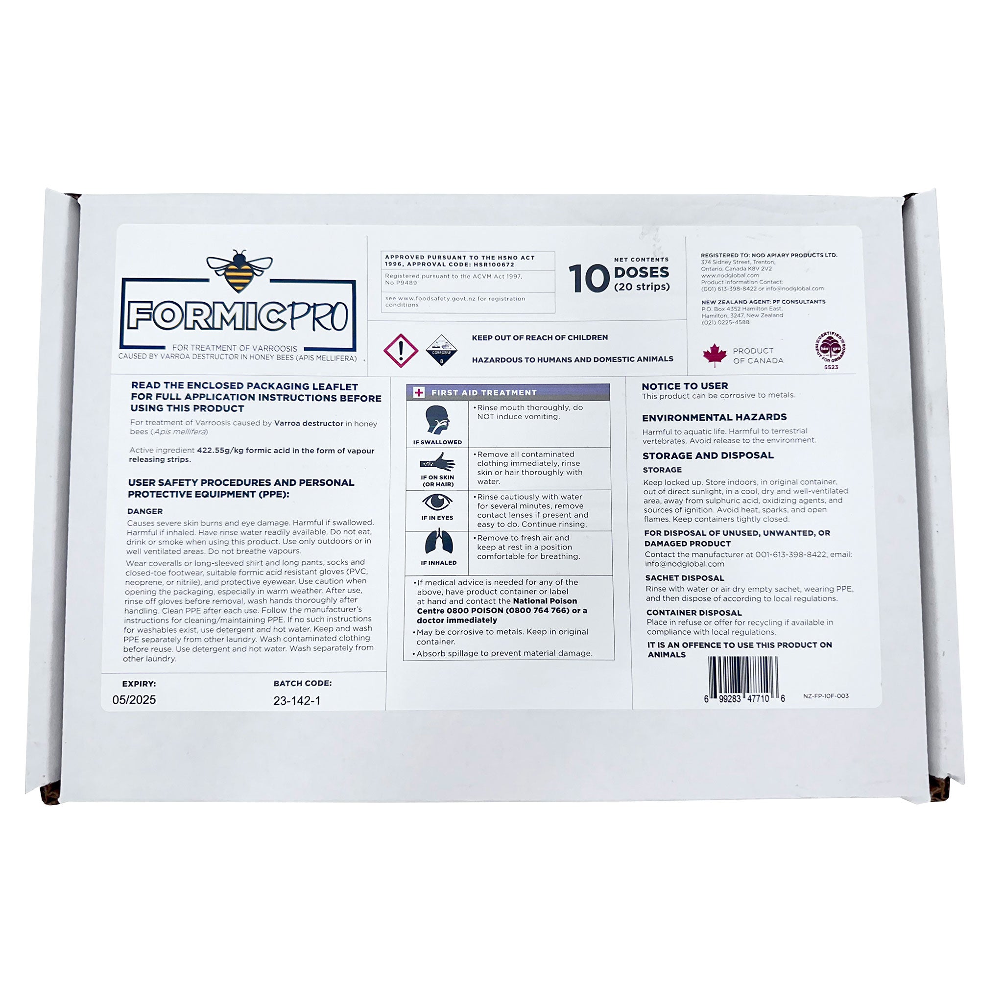 Buy Formic Pro - Organic Varroa Control | Beekeeping Gear