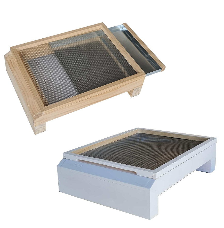 8/10 Frames Mesh Bottom Board Rubber Feet with Beetle Trap – Beekeeping ...